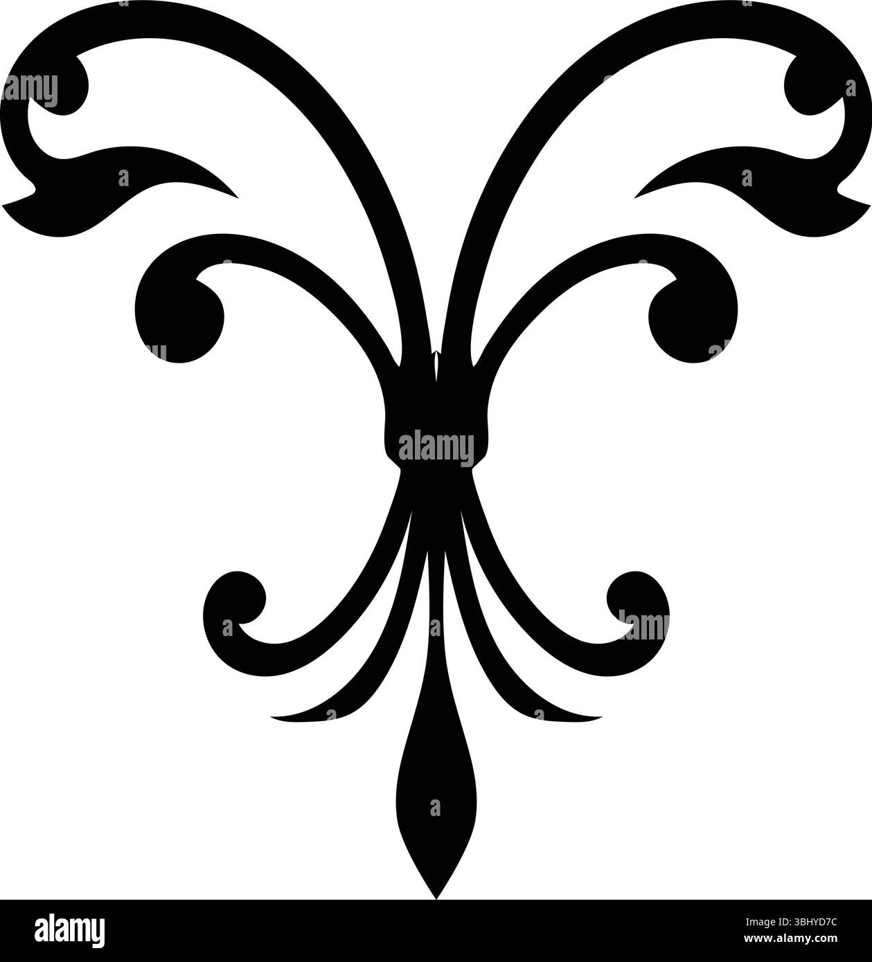 Elegant black swirls Stock Vector Images - Alamy