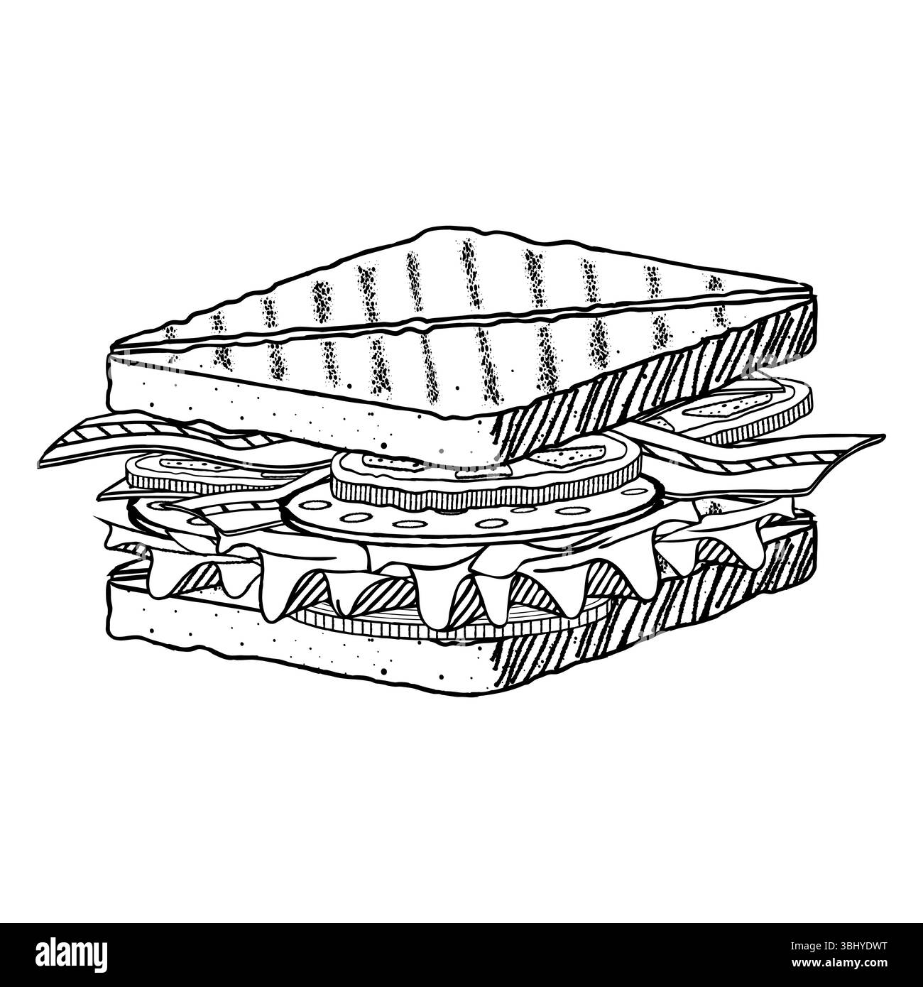 Bread drawing Cut Out Stock Images & Pictures - Alamy