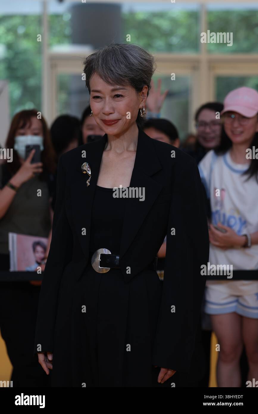 Hong Kong actress Cecilia Yip attends an activity in Shanghai, China ...