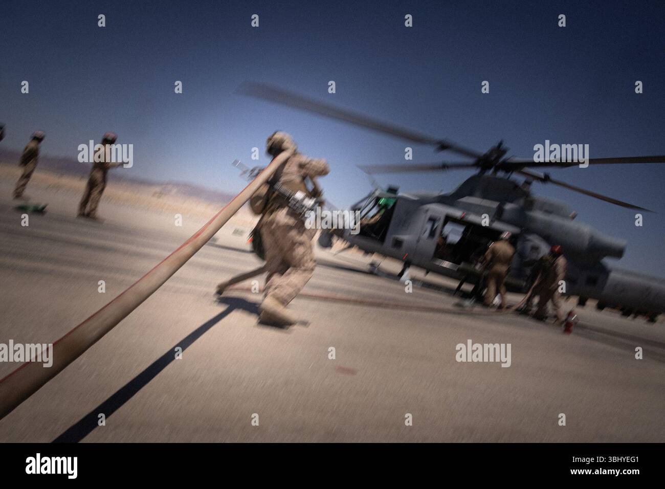 U.S. Marine Corps Lance Cpl. Andrew Hojas, a fuel operator with Marine ...