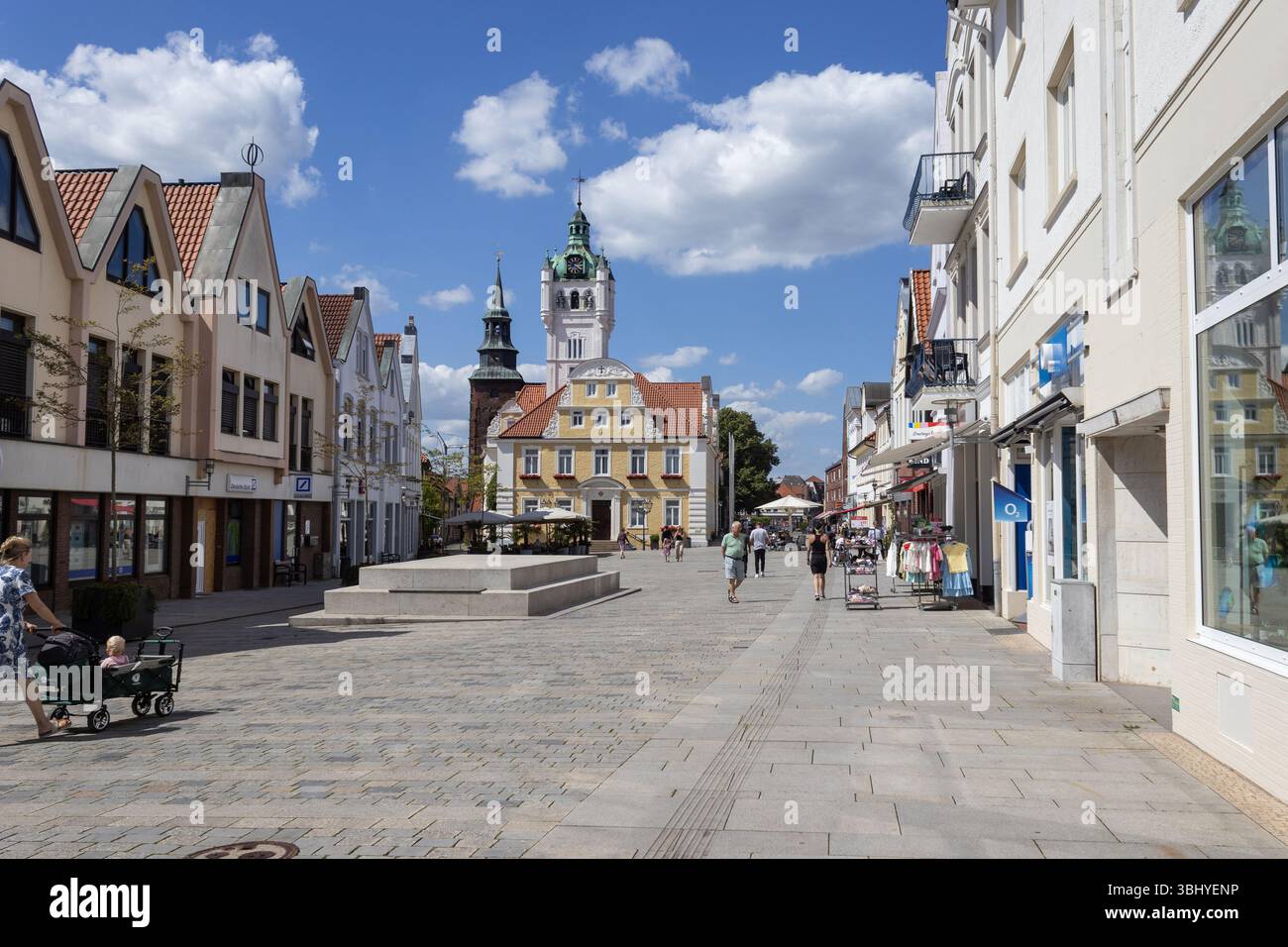 VERDEN AN DER ALLER, GERMANY, 28 JUNE 2024: Summer view of the main ...