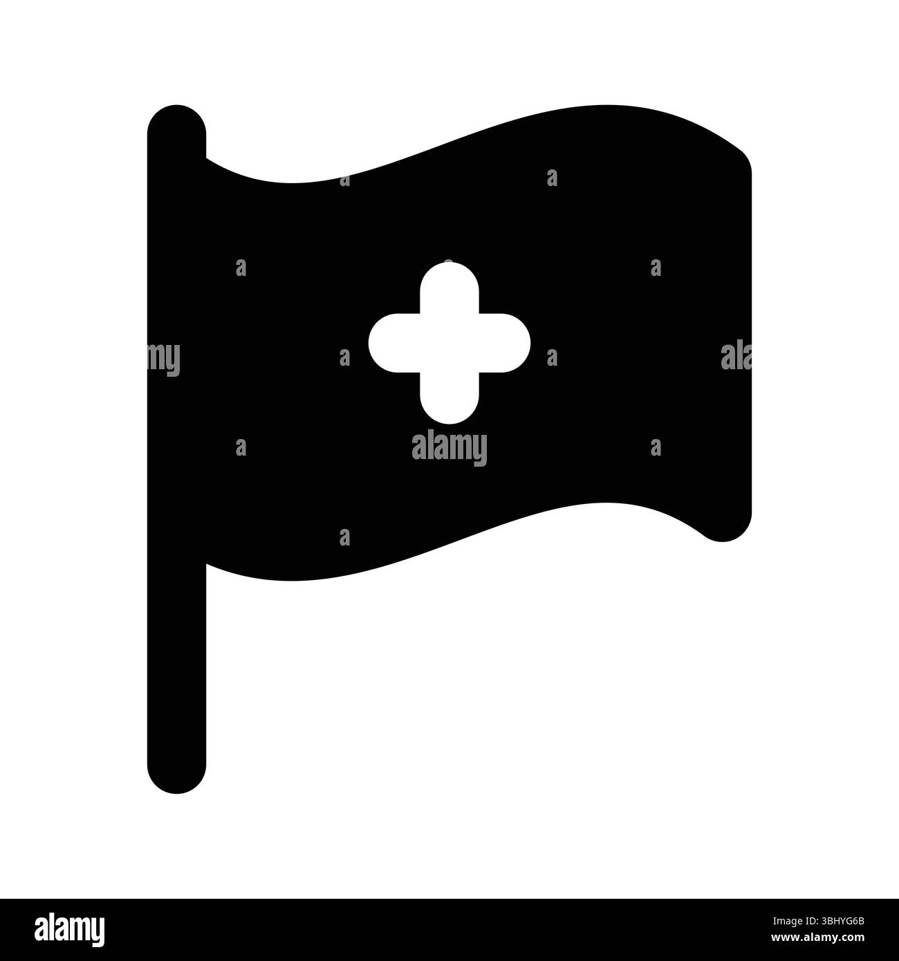 Medical flag vector design isolated on white background Stock Vector ...