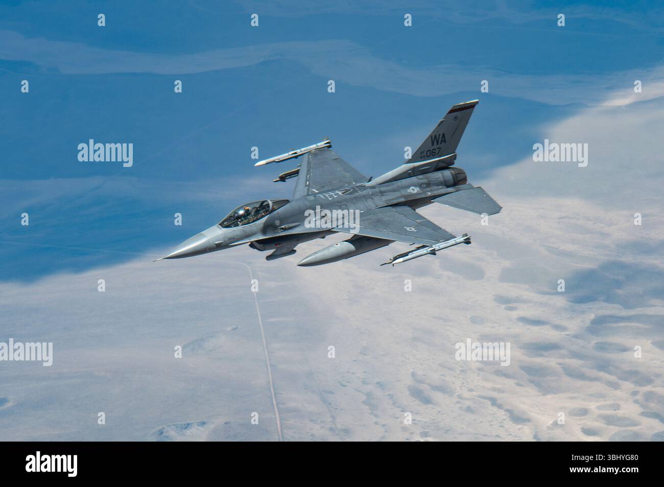 A U.S. Air Force F-16 Fighting Falcon assigned to the 16th Weapons ...