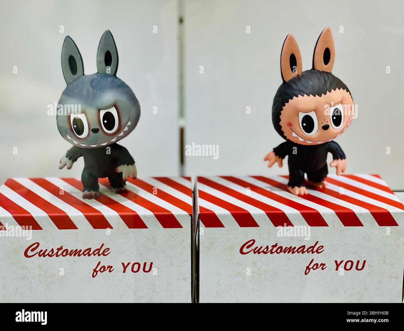 First generation collection level Labubu figures are exhibited in ...