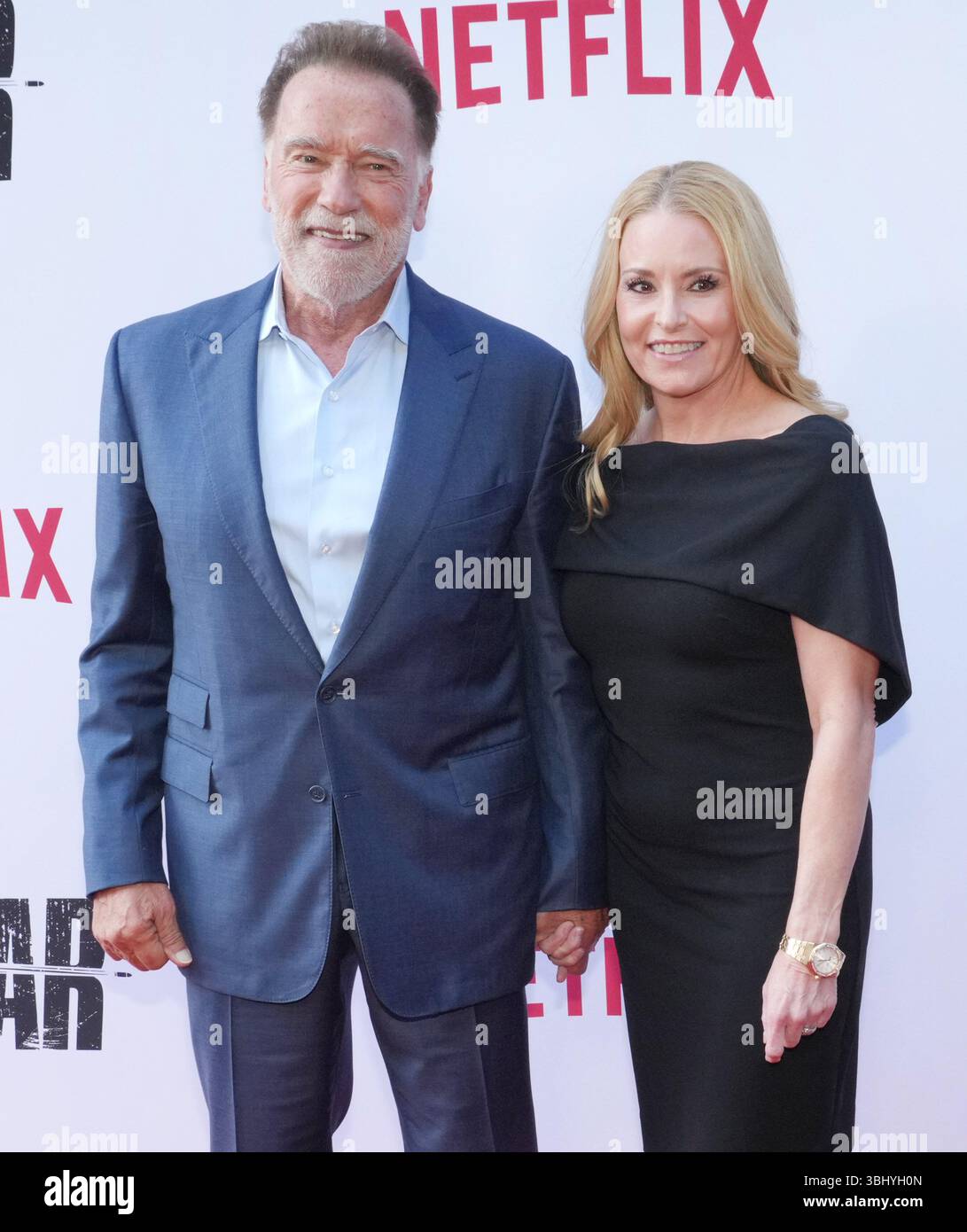 Los Angeles, USA. 11th June, 2025. (L-R) Arnold Schwarzenegger and ...