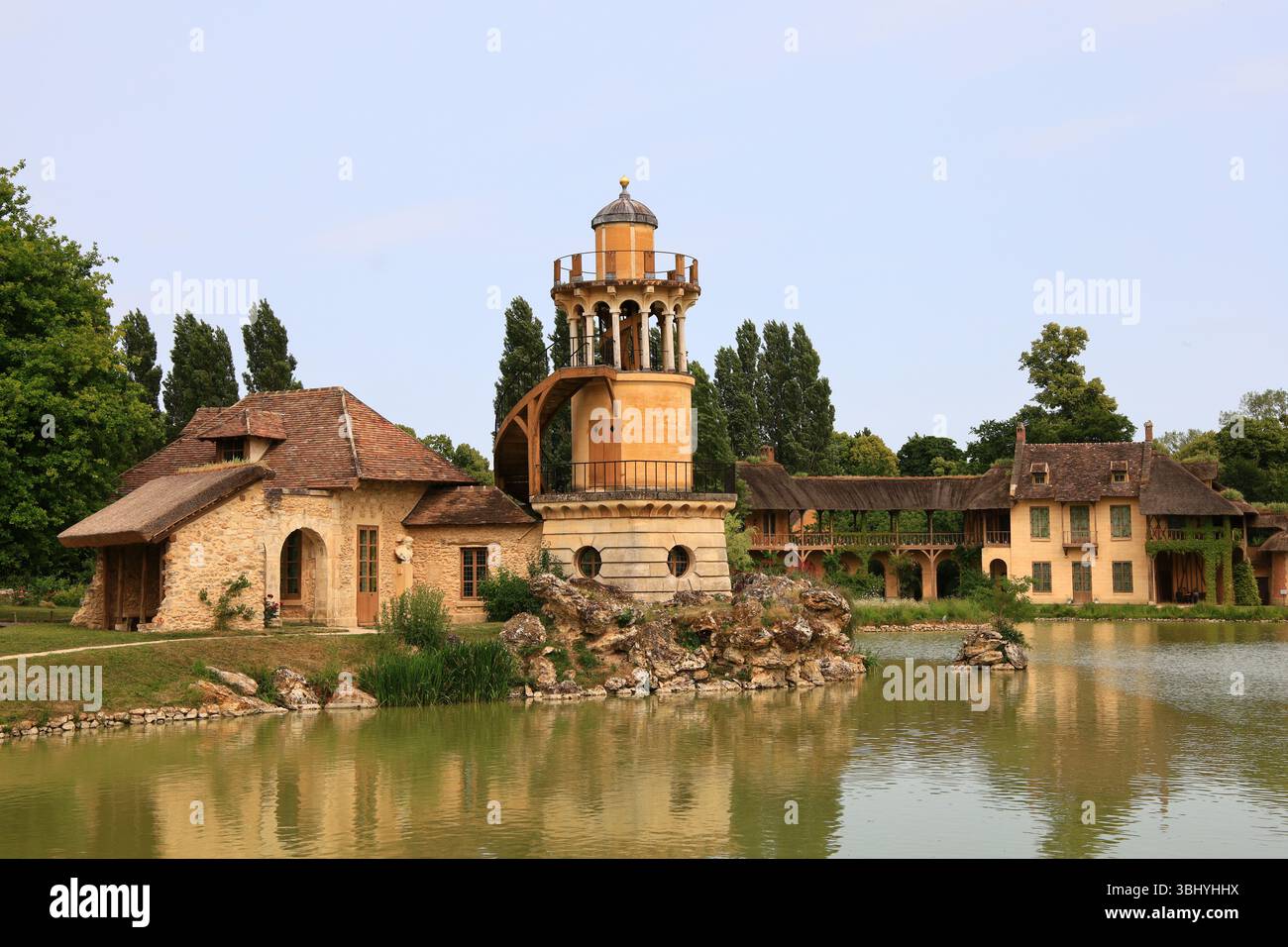 The Queen's Hamlet is a rustic retreat in the park of the Palace of ...