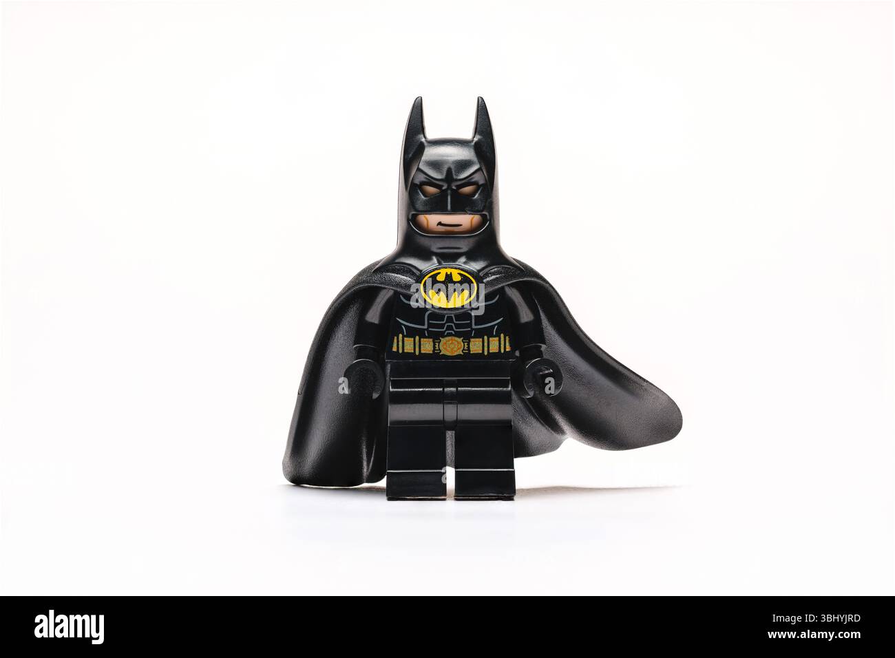 Antalya, Turkey - June 11, 2025: Batman Lego minifigure on white ...