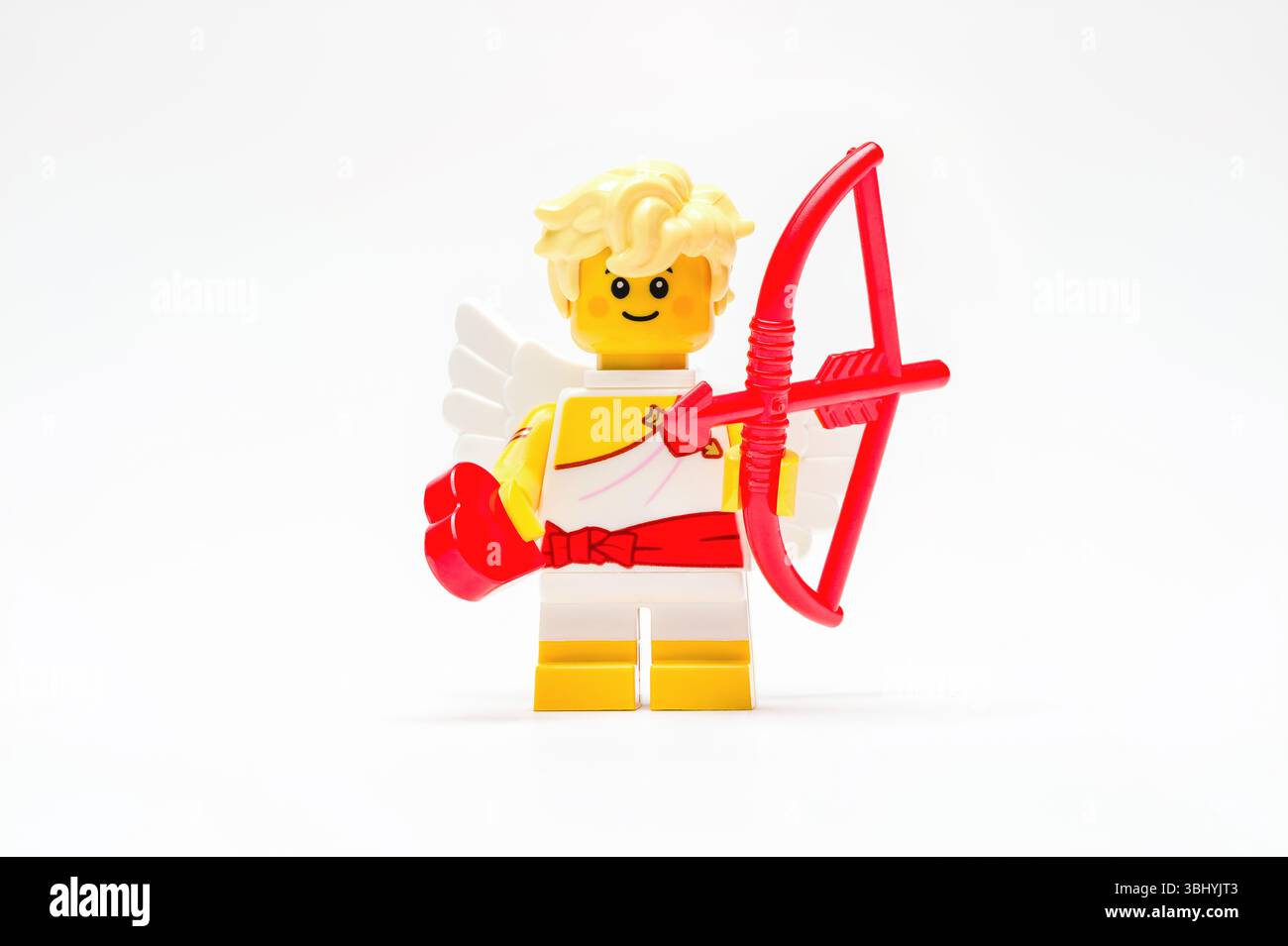 Antalya, Turkey - June 11, 2025: LEGO cupid minifigure with red bow ...