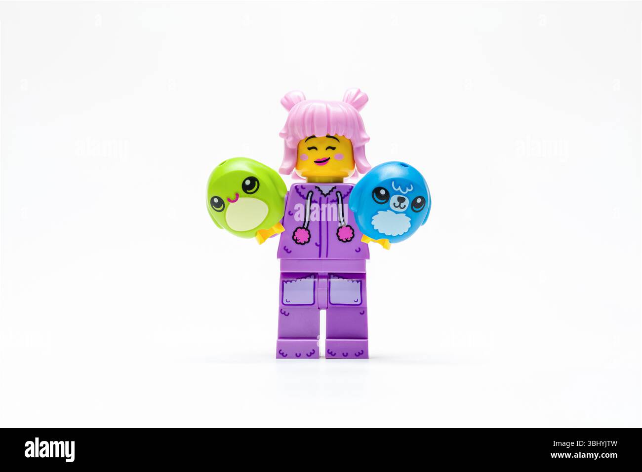 Antalya, Turkey - June 11, 2025: LEGO girl figure in purple pajamas ...