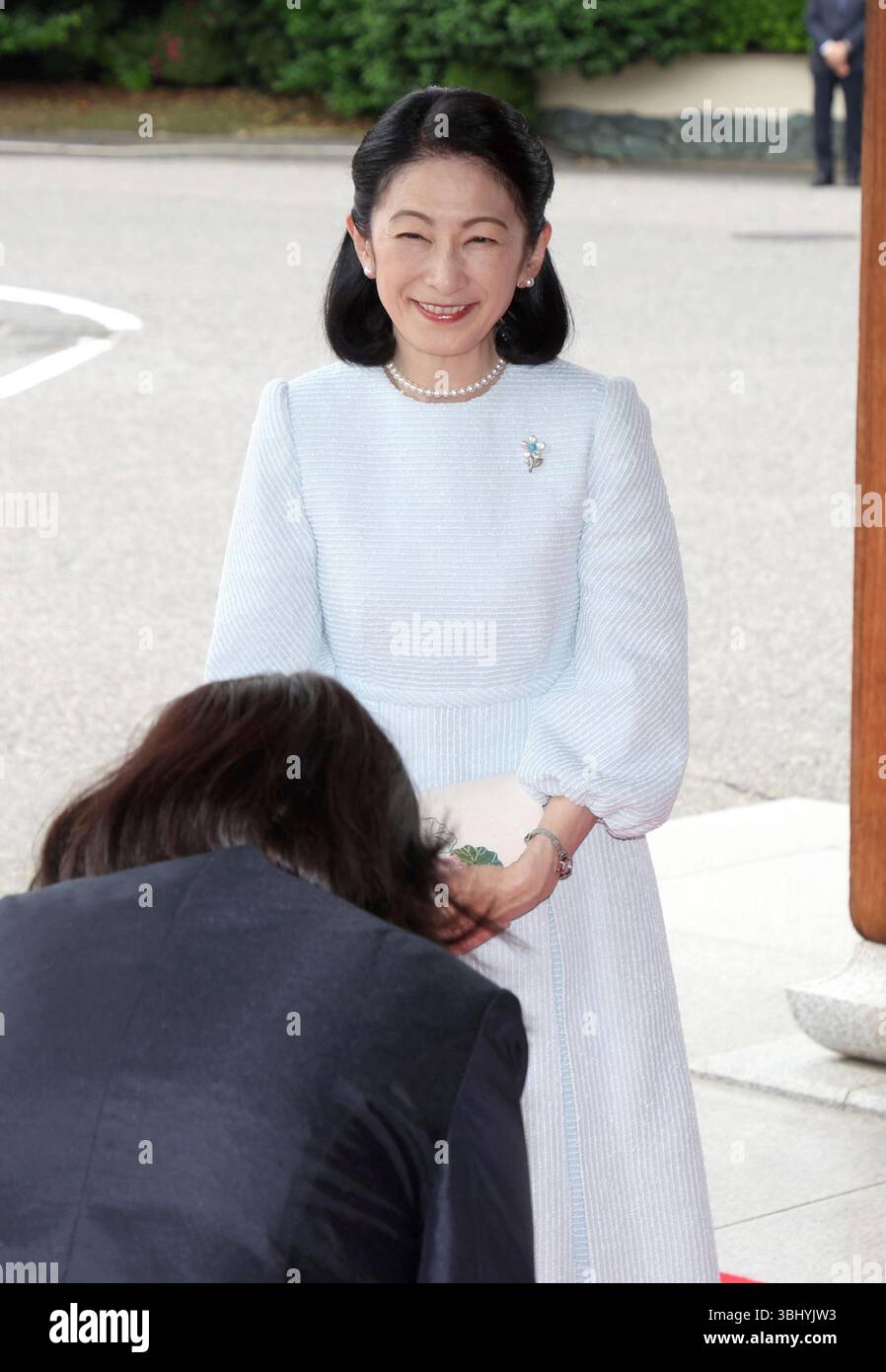 Japanese Princess Kiko, wife of Prince Akishino, arrives at Meiji ...