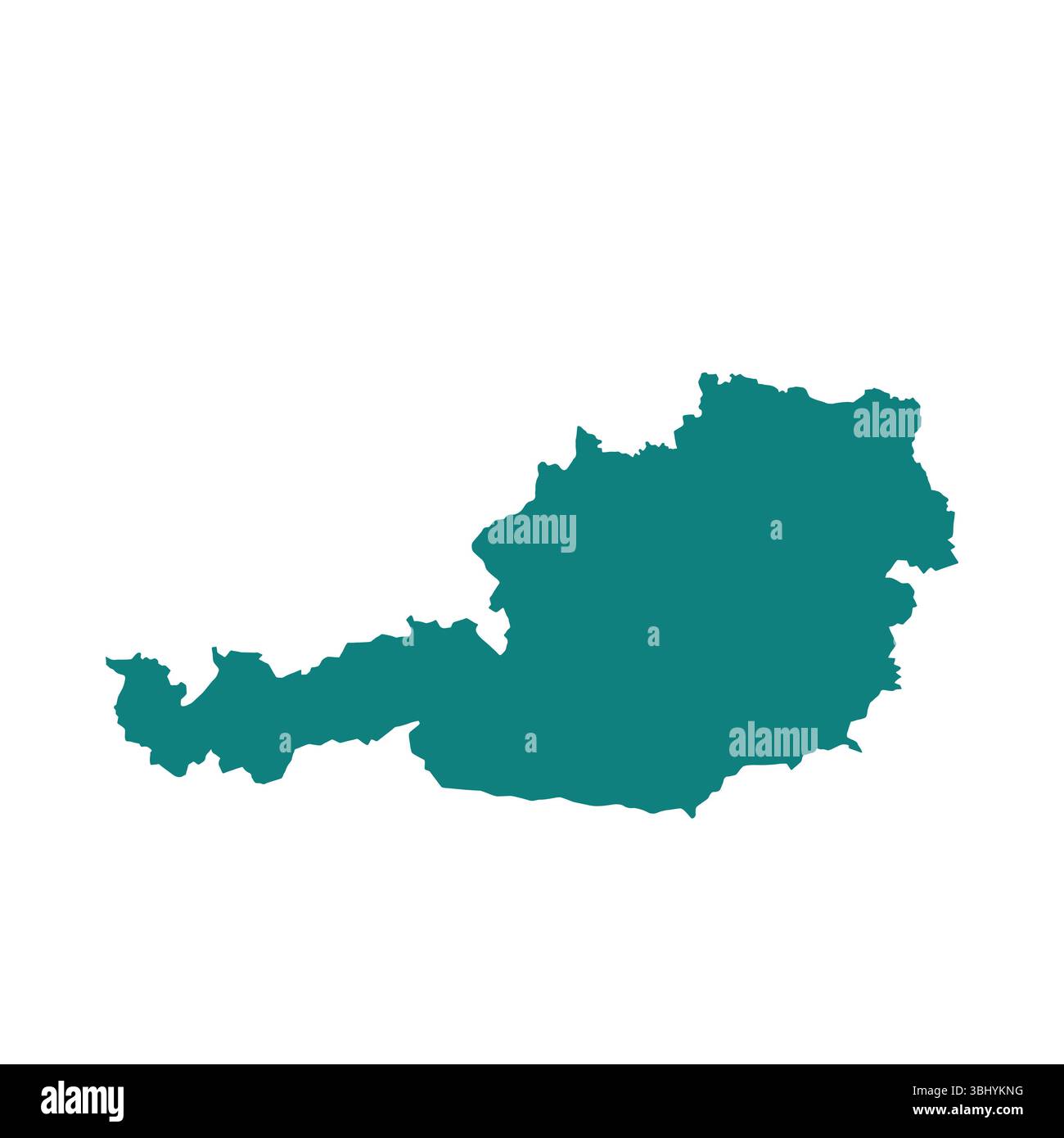 Map of Austria, sign silhouette. World Map Globe. Vector Illustration ...