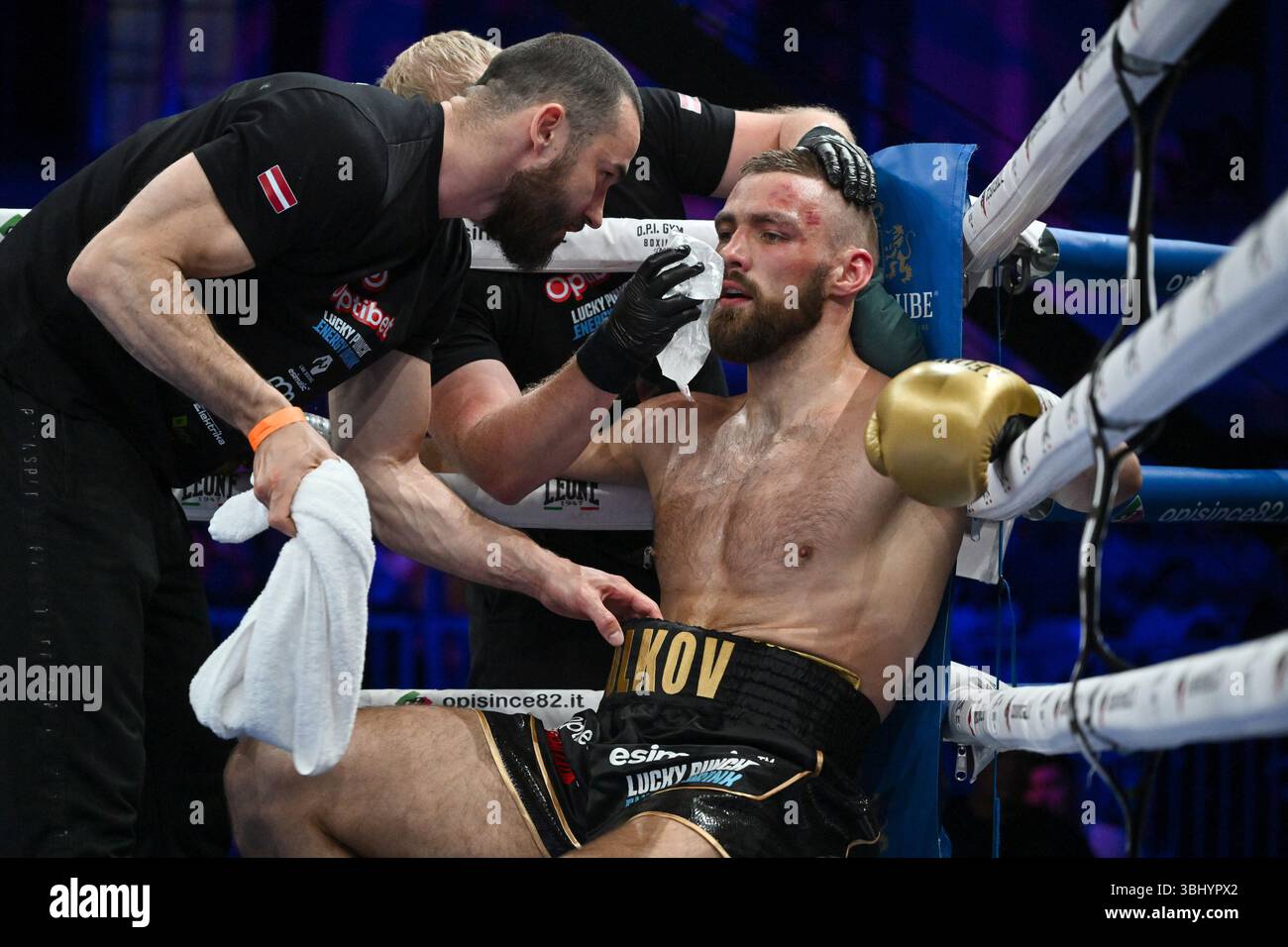 Milans Volkovs during Leone Boxing Night - WBO Global Cruiserweight - Fabio Turchi vs Milans ...