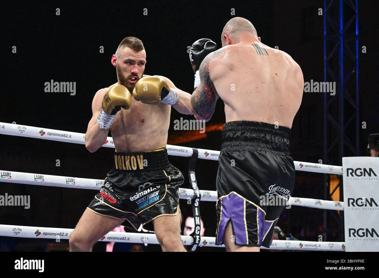 Fabio Turchi vs Milans Volkovs during Leone Boxing Night - WBO Global Cruiserweight - Fabio ...