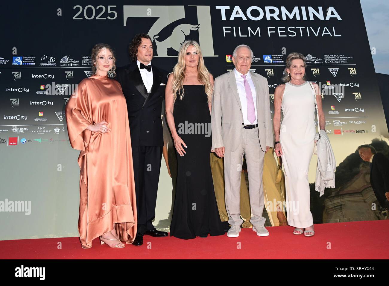 Italy. 11th June, 2025. Natalie Viscuso, Henry Cavill, Tiziana Rocca ...