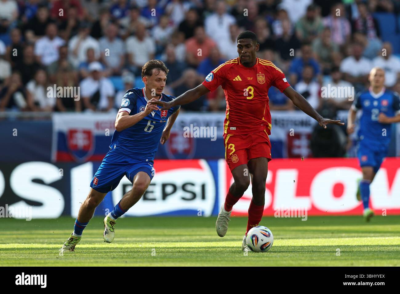 Cristian Mosquera (Spain U21)Dominik Holly (Slovakia U21) during the ...