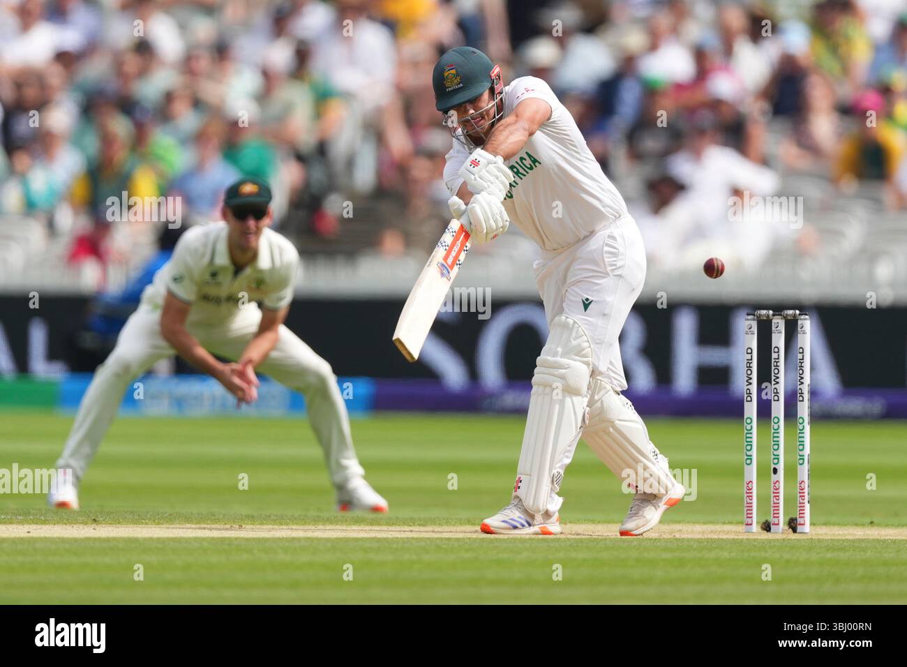 South Africa's David Bedingham bats on day two of the World Test ...