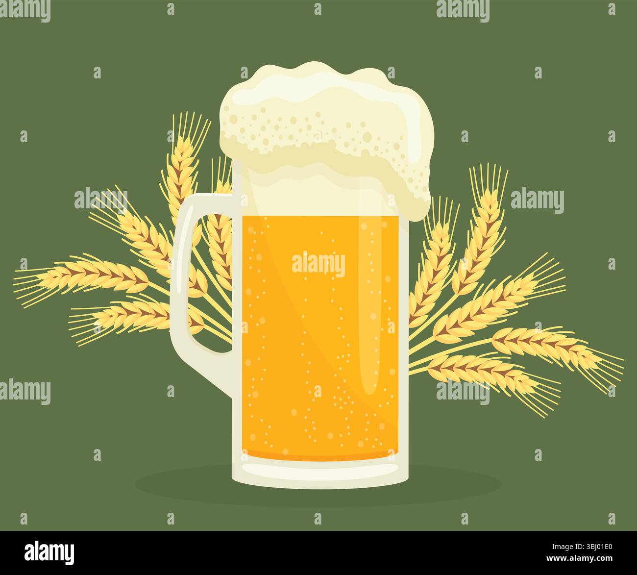 Field glass beer Stock Vector Images - Alamy