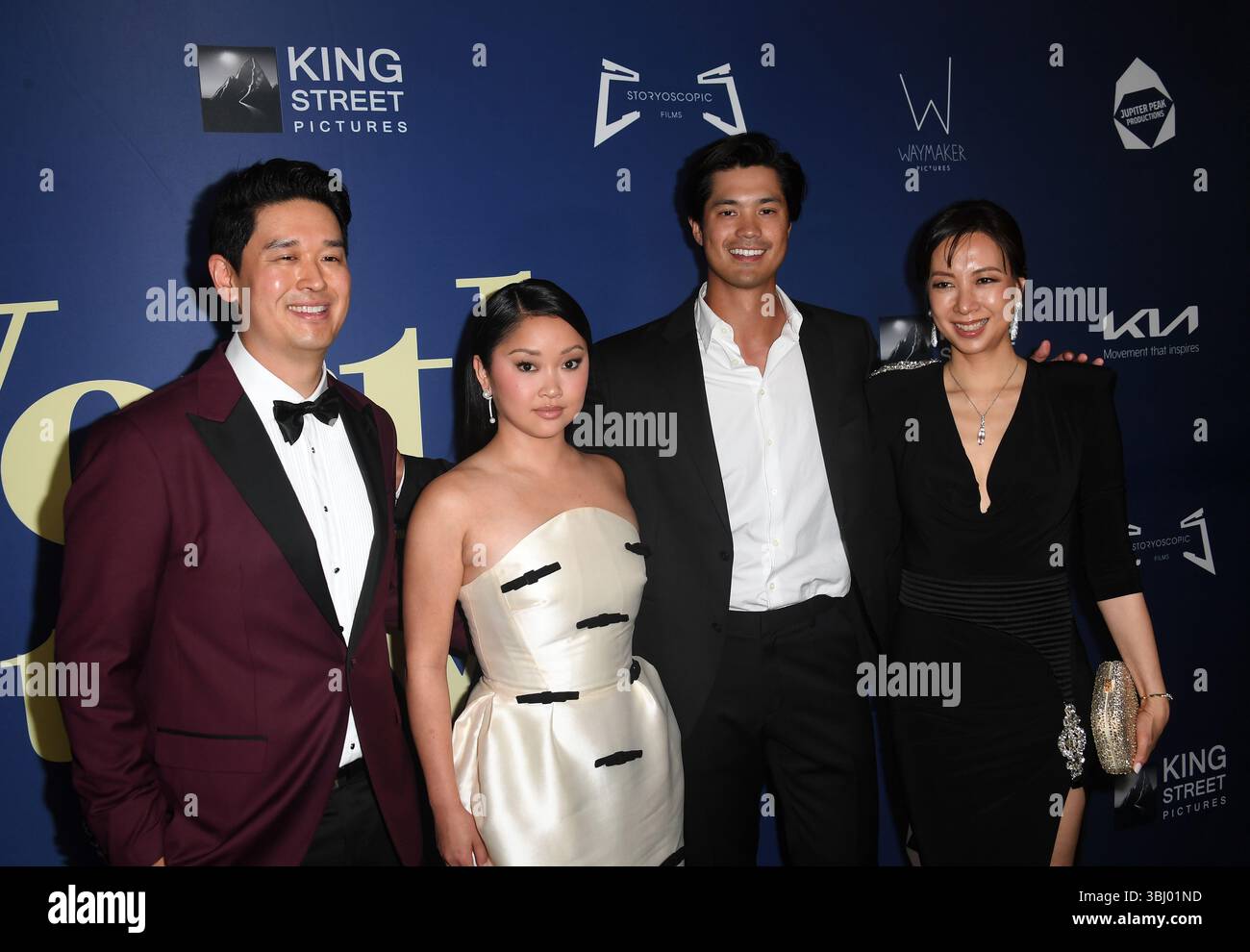 Producers Rachel Tan and Dan Mark, along with actress Lana Condor and actor Ross Butler, attend ...