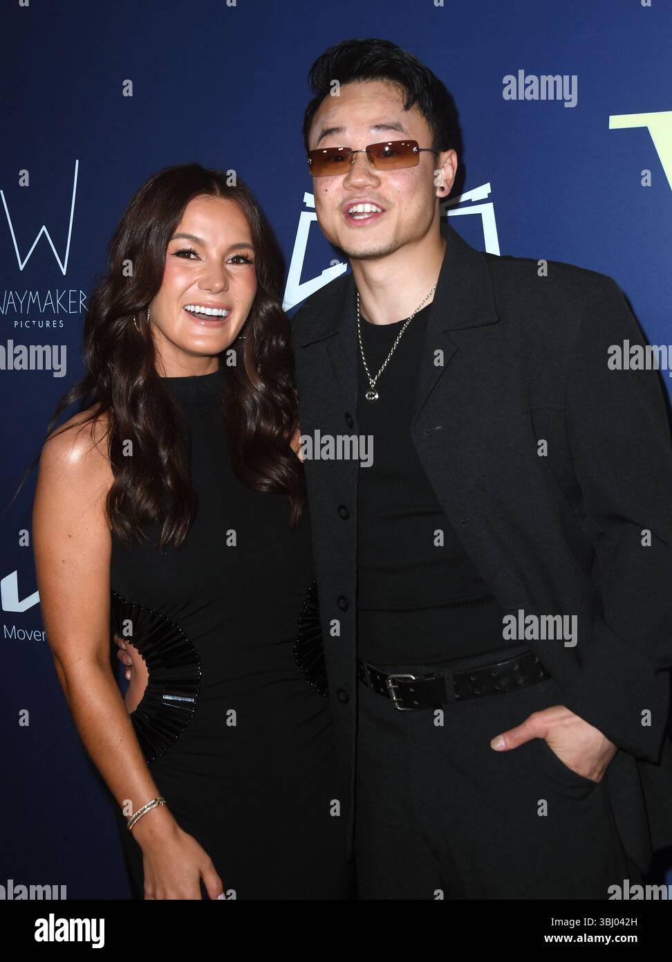 Actress, Ali Fumiko Whitney and actor Ricky He attend the Los Angeles ...