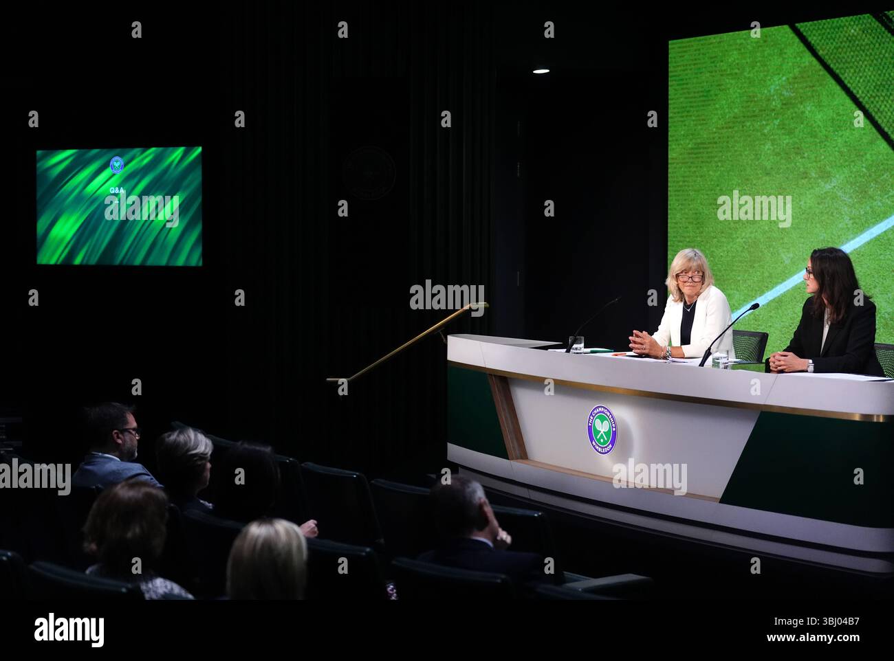 AELTC Chair Deborah Jevans (left) and AELTC Chief Executive Sally ...