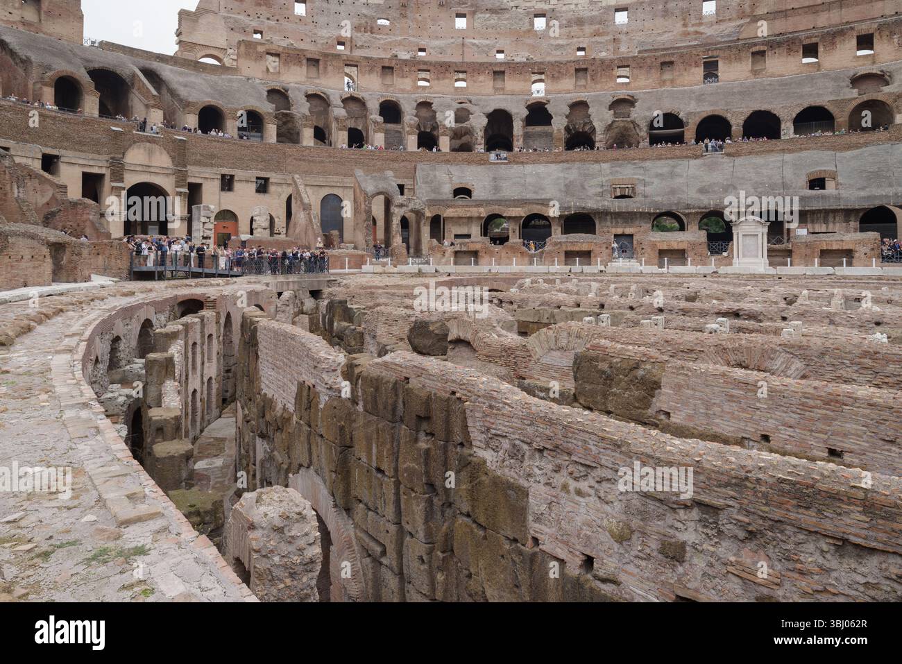 Inside of the Roman Colosseum amphitheatre Stock Photo - Alamy
