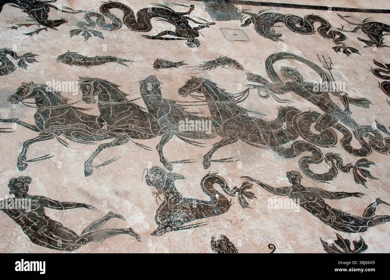 Ostia Antica. Harbour city of ancient Rome. Baths of Neptune (Terme di ...