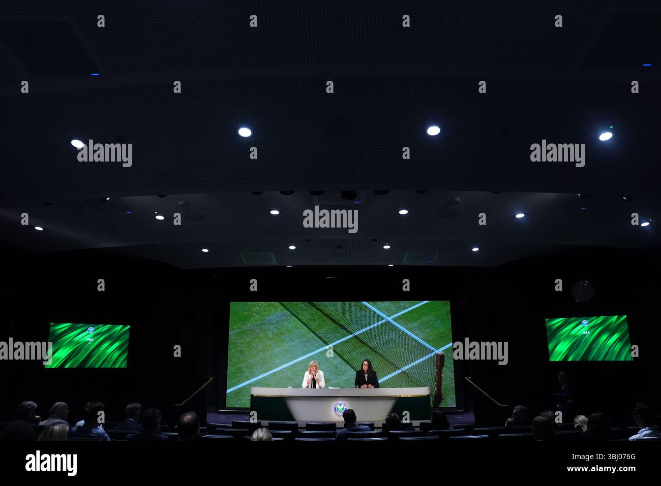 AELTC Chair Deborah Jevans (left) and AELTC Chief Executive Sally ...