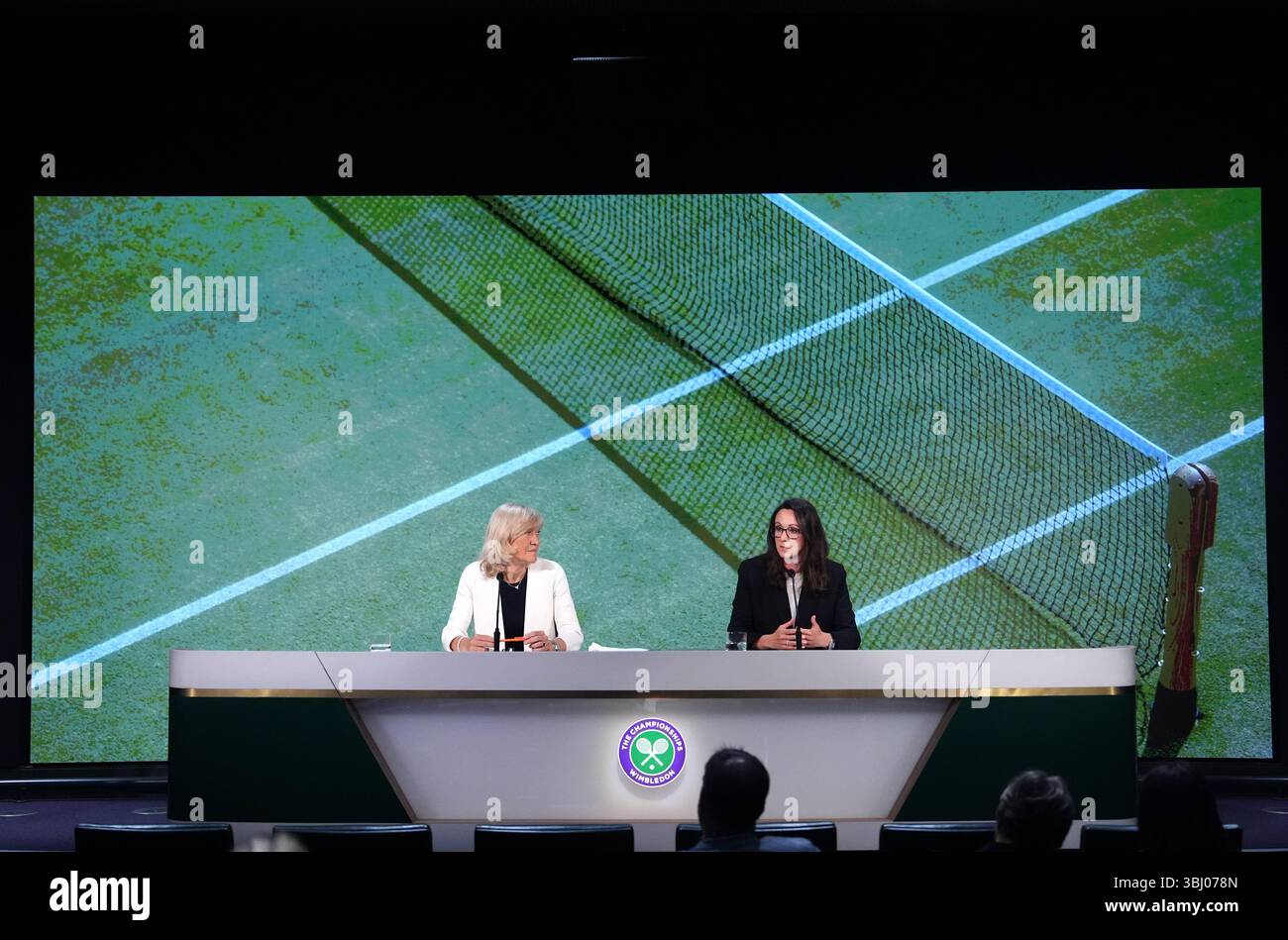 AELTC Chair Deborah Jevans (left) and AELTC Chief Executive Sally ...