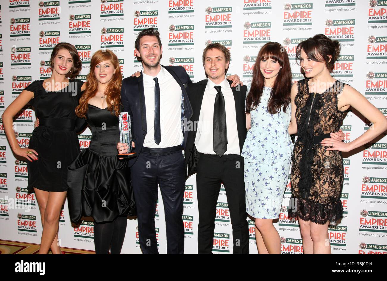 Blake Harrison and Joe Thomas with Tamla Kari, Lydia Rose Bewley ...