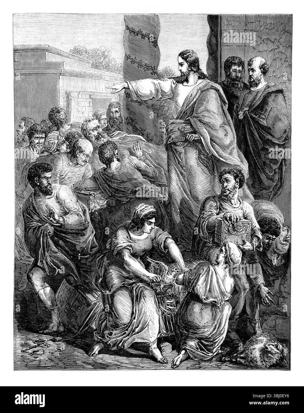 The money changers Black and White Stock Photos & Images - Alamy