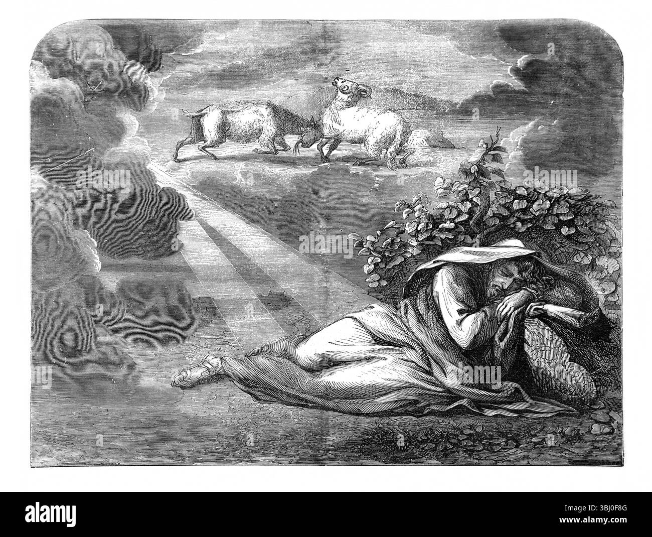 Illustration of The Vision of the Ram and the He-Goat (Daniel VIII ...