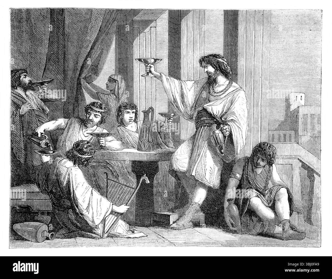 Illustration of the Israelites Revelling Regardess of Impending Ruin ...