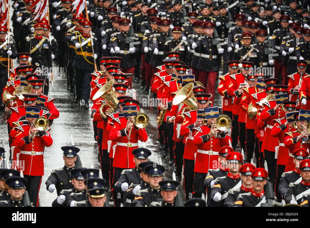 Coronation parade for King Charles III in London, England, UK Stock ...
