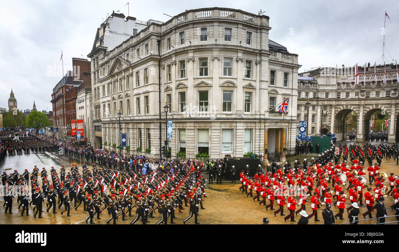 Coronation parade for King Charles III in London, England, UK Stock ...