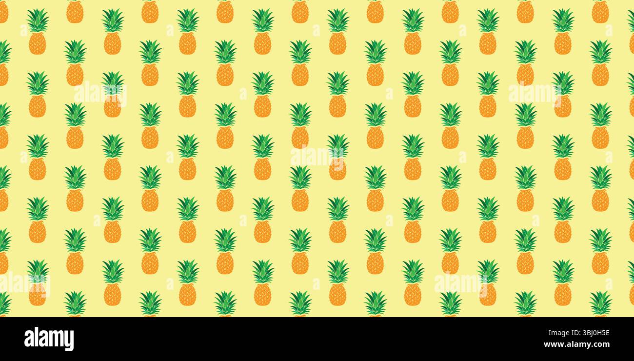 Pineapples seamless repeat pattern hi-res stock photography and images - Alamy
