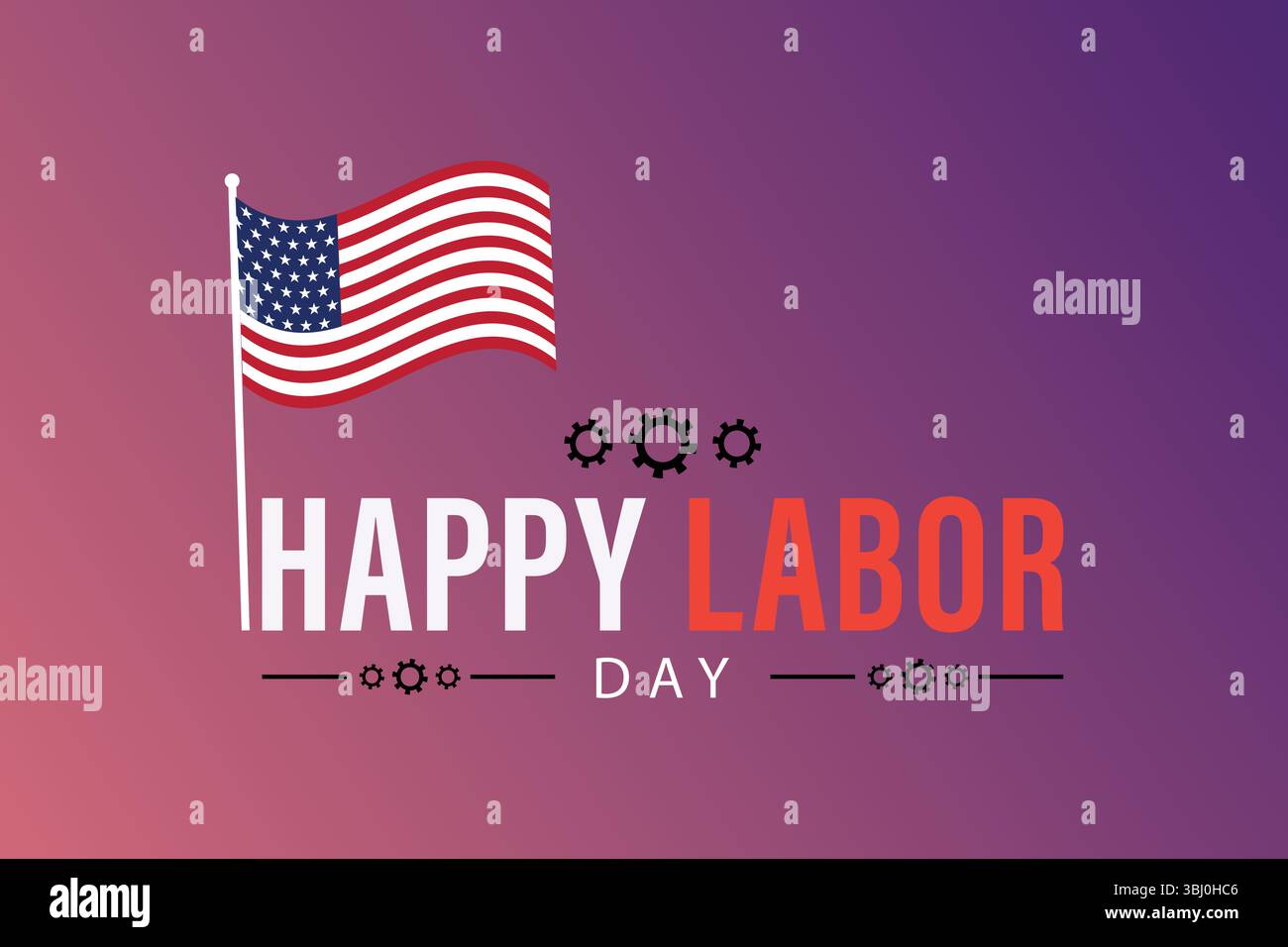 United We Labor A Festive Salute to American Workers Stock Vector Image ...