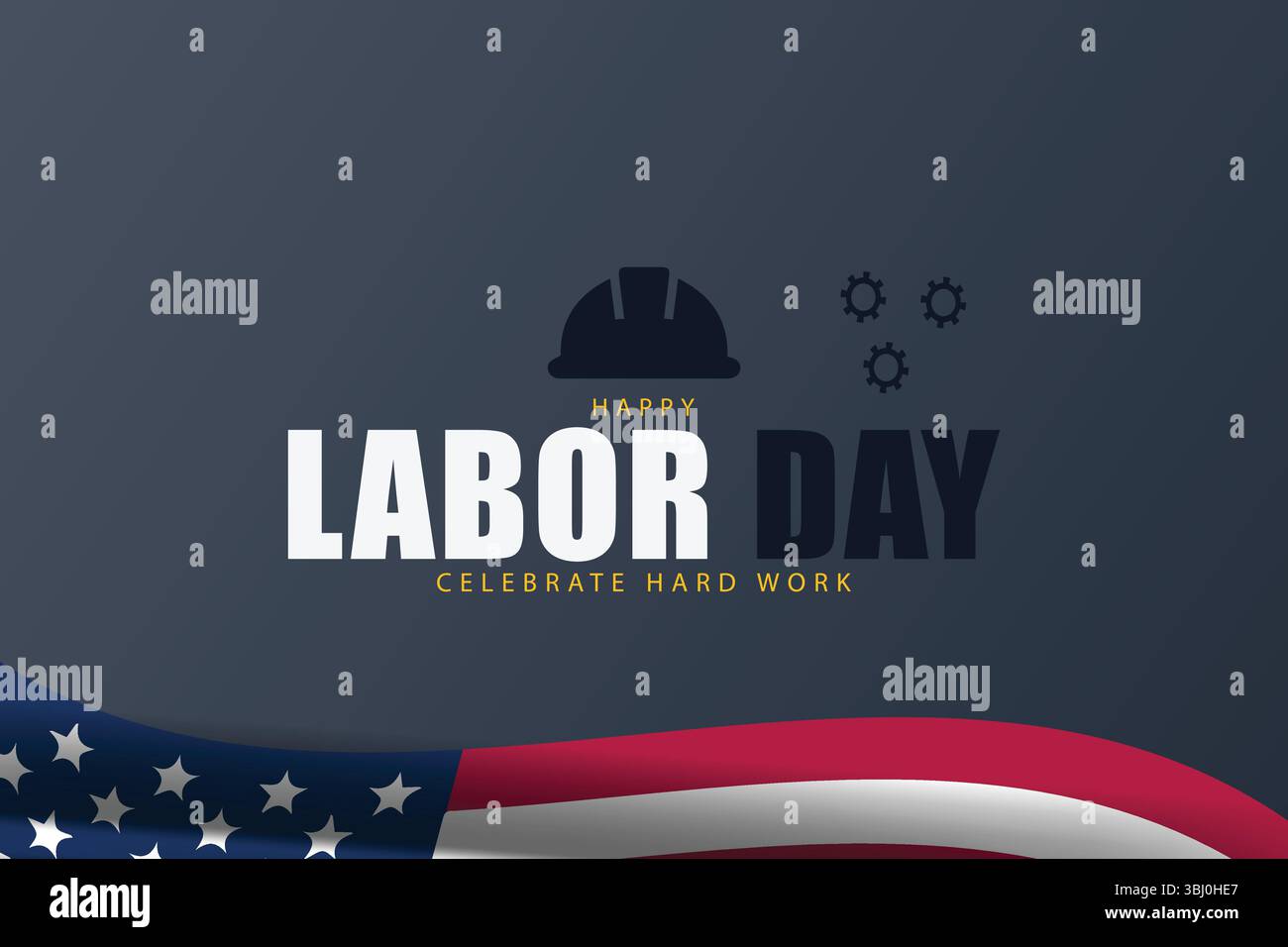 Celebrating Labor Day Honoring the American Workforce Stock Vector ...