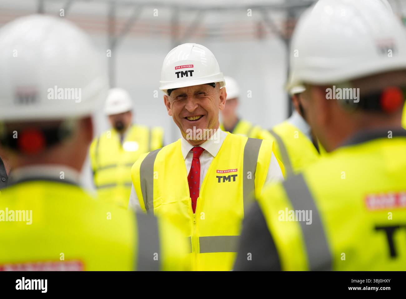 Defence Secretary John Healey during a visit to open the new BAE ...