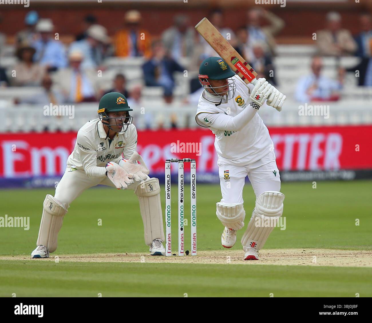 London, England, June 12 2025: Kyle Verreynne (97 South Africa) batting ...