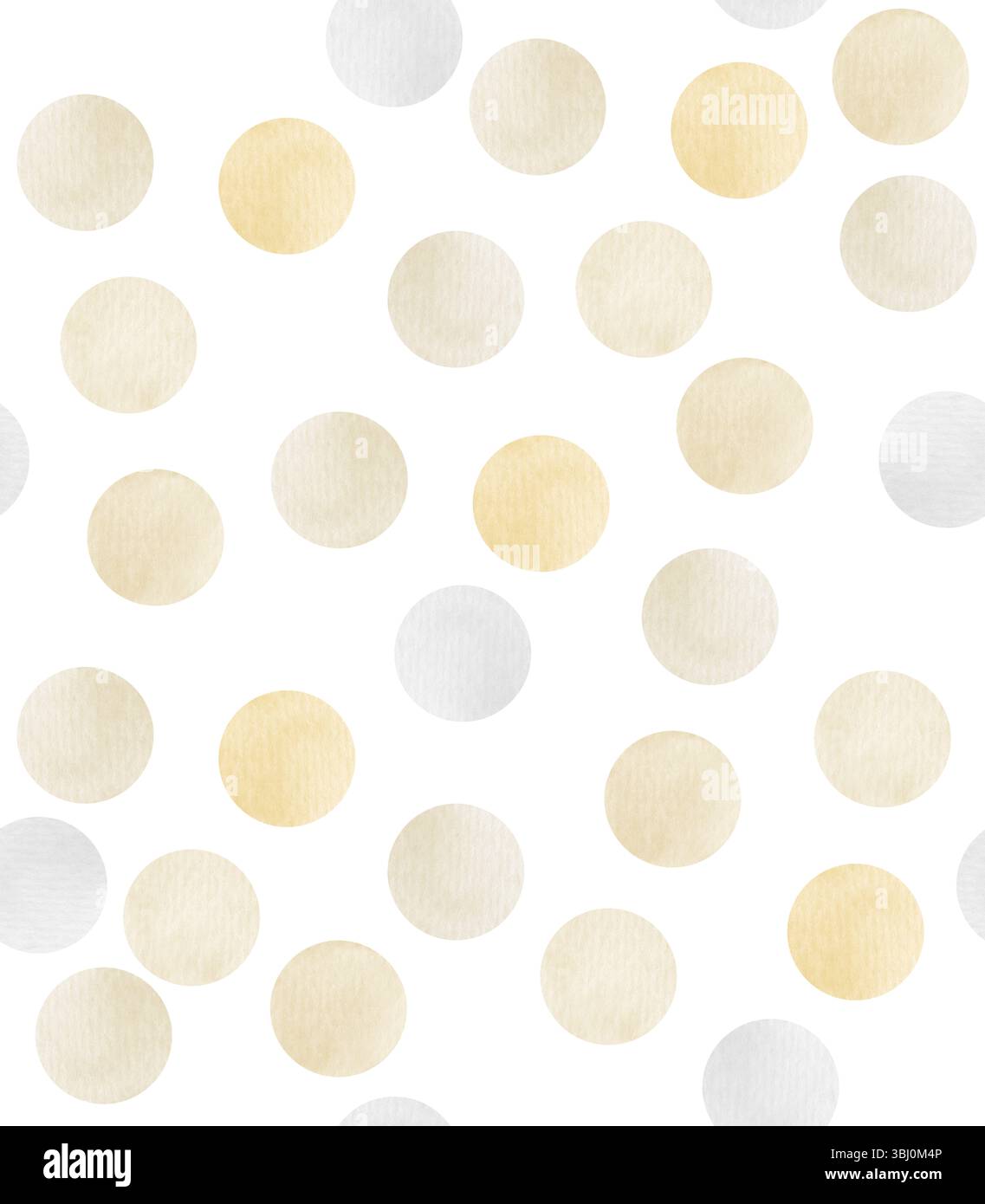 Simple Semless Dotted Pattern. Watercolor Painting Of Gold and Light ...
