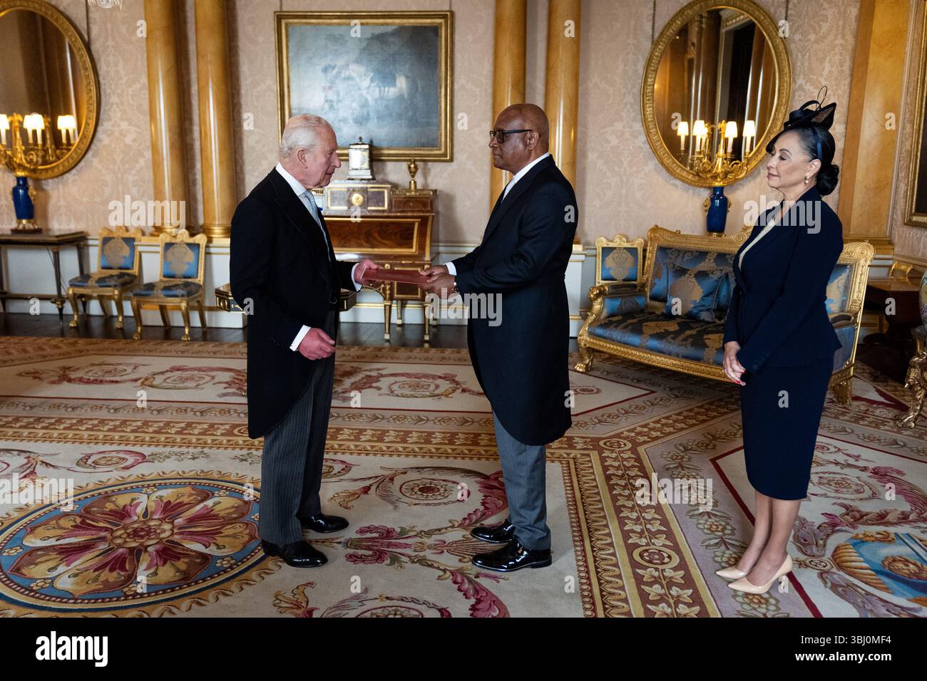 Ambassador of Angola Jose Goncalves Martins Patricio presents his ...