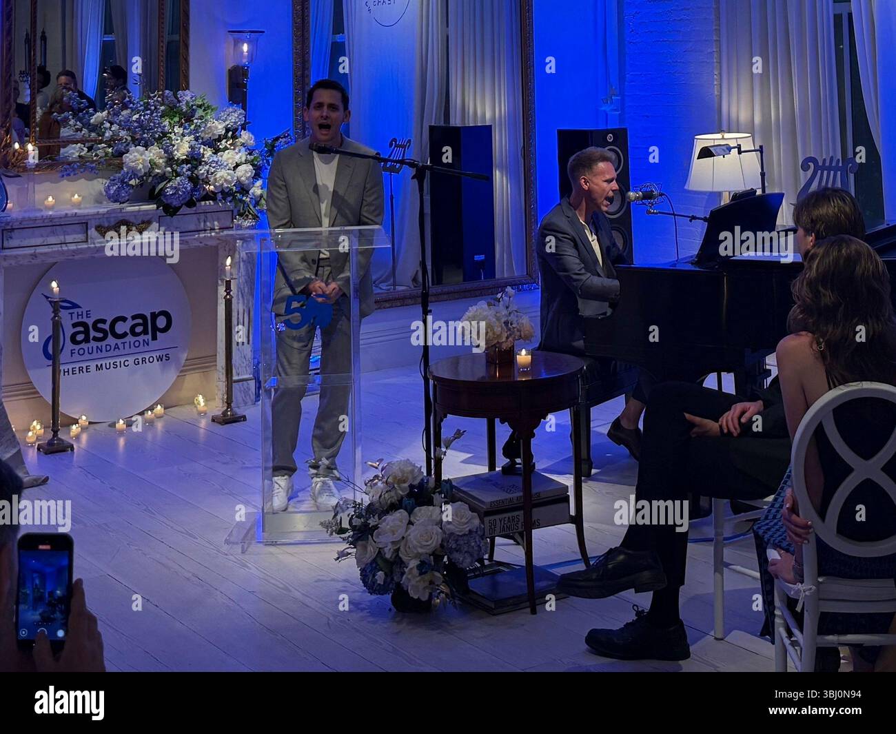 Justin Paul, right, and Benj Pasek perform the song Morning Glow from ...