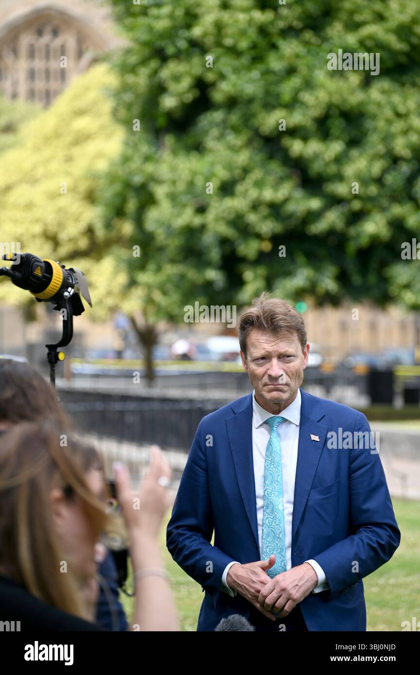 Richard Tice MP (Reform: Boston and Skegness) On College Green ...