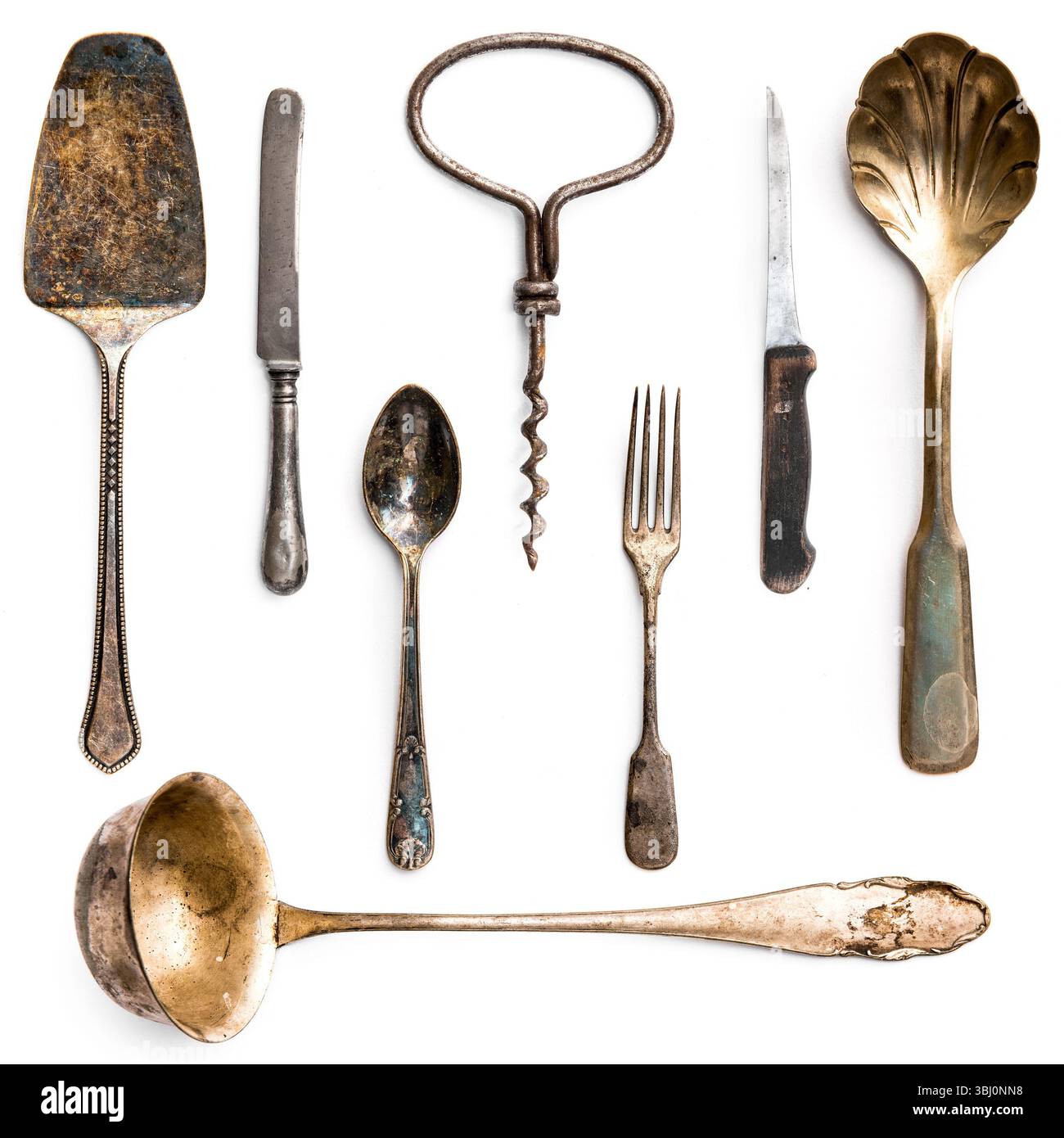 Vintage kitchen setting utensils hi-res stock photography and images ...