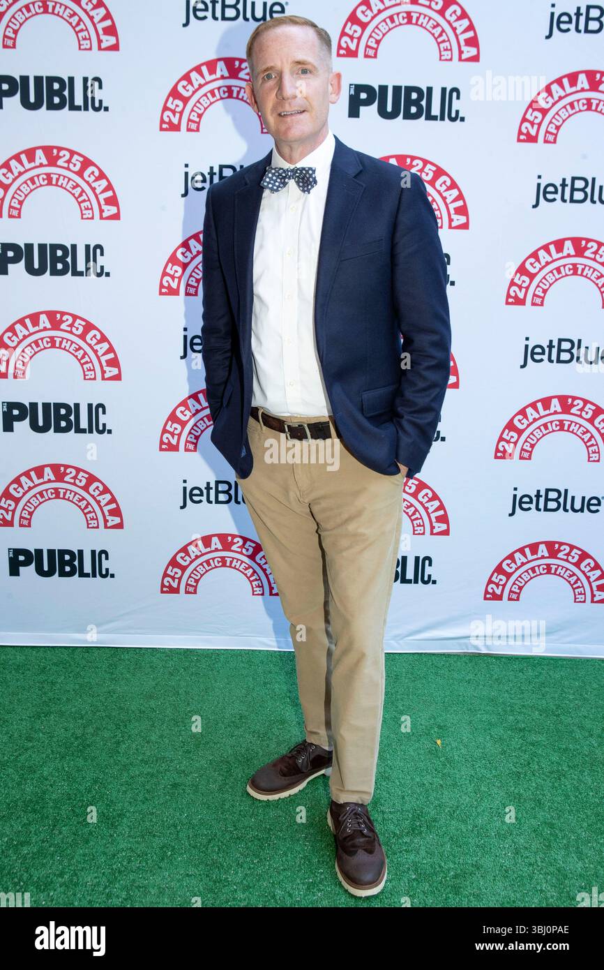 Marc Evan Jackson arrives at the Public Theater Gala at the Delacorte ...