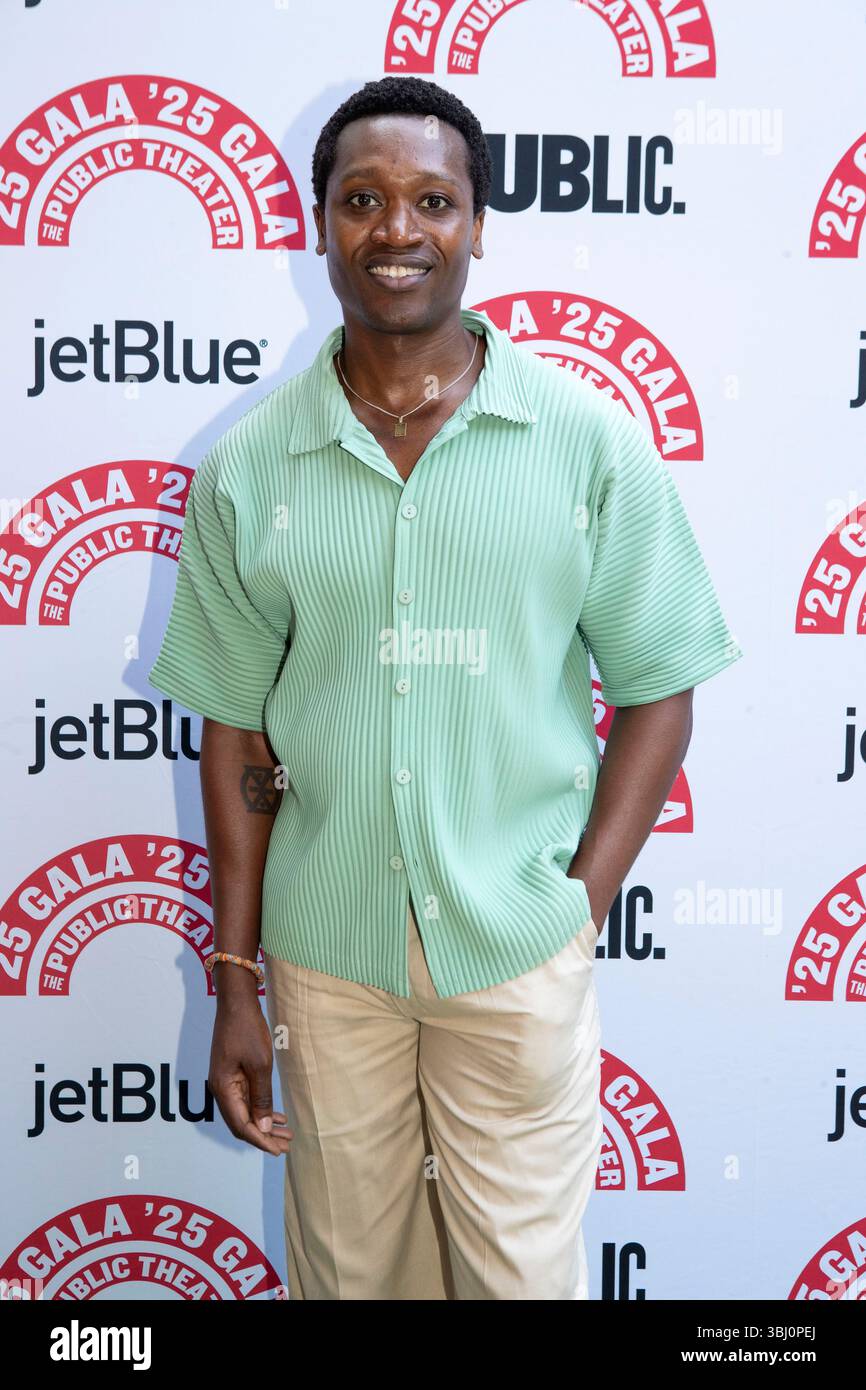 New York, USA. 11th June, 2025. Ato Blankson-Wood arrives at the Public ...