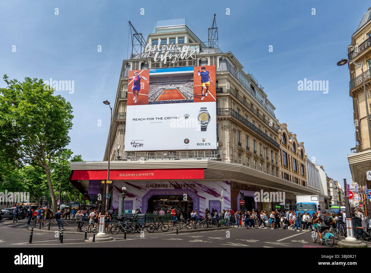 Advertising billboard for Rolex about the 2025 French Open tennis ...