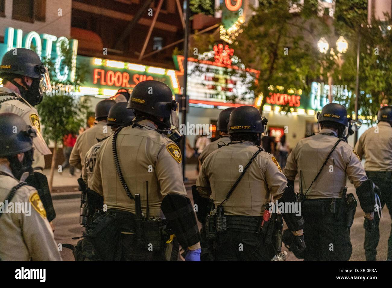 Las Vegas, NV, USA. 11th July, 2025. ICE protest happening in Downtown ...
