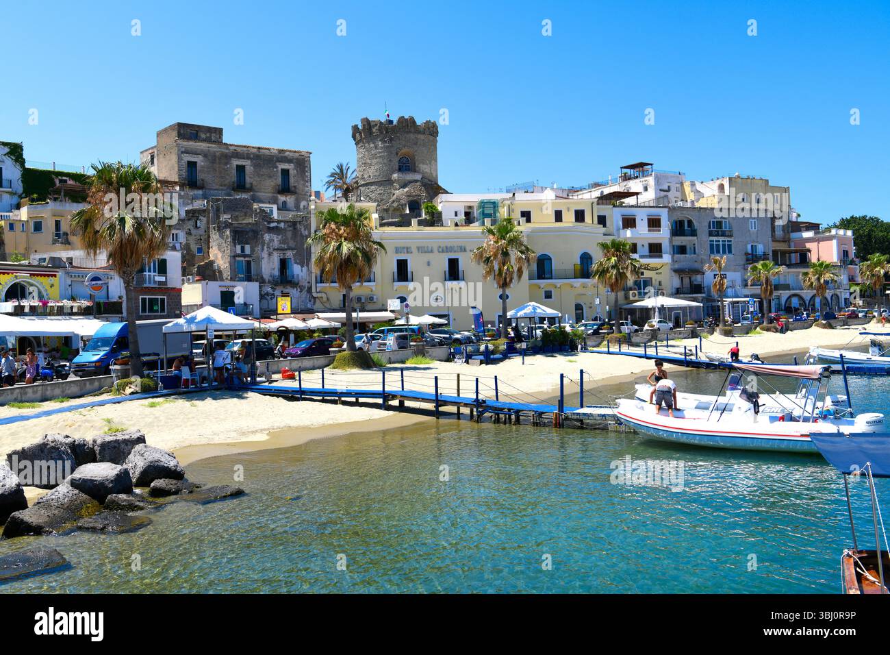 Italy. Campania. Isola d'Ischia. The village of Forio Stock Photo - Alamy