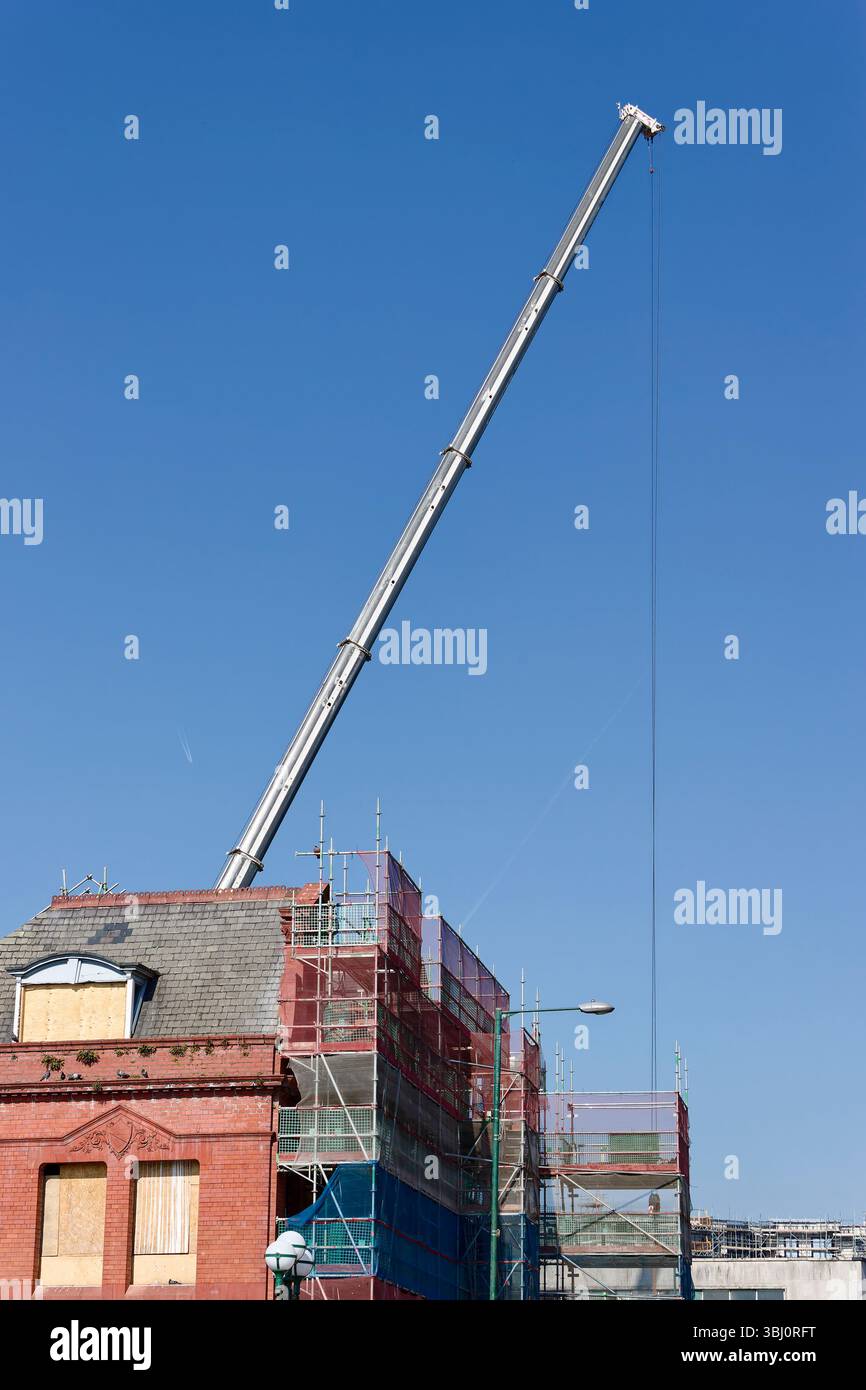 Market chambers building under renovation hi-res stock photography and ...